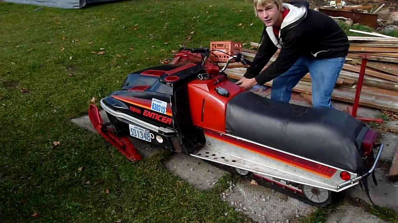 yahaha enticer 340 start and drive - YouTube