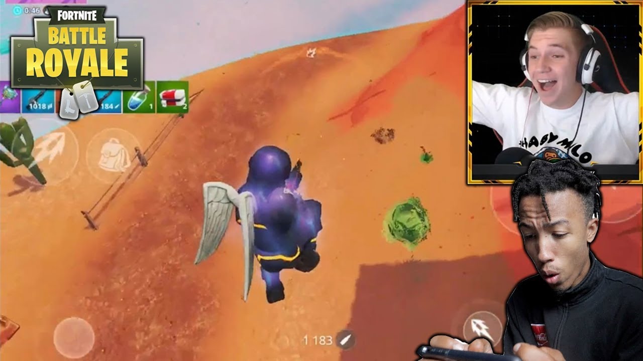 RolandGT watches me hit My Best Fortnite Mobile TRICKSHOT! - YouTube