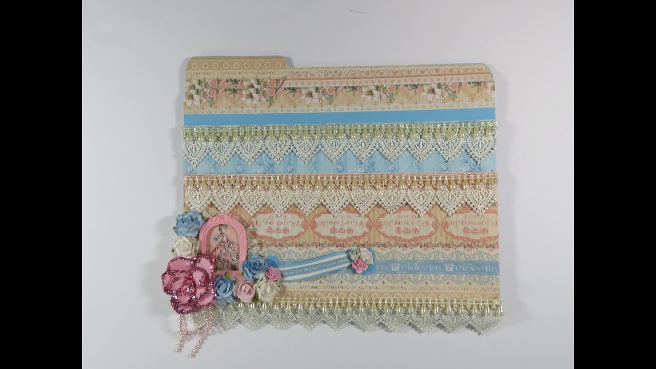 Crafting with SLIMcard's Stash Episode 4: Altered File Folder - YouTube