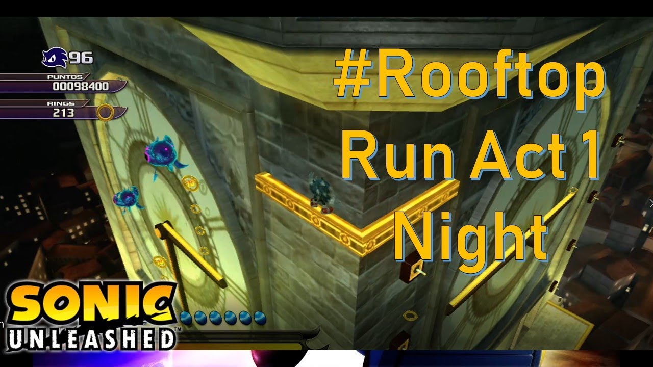 Sonic Unleashed - Guía Medallas Solares y Lunares - Rooftop Run Act 1 ...