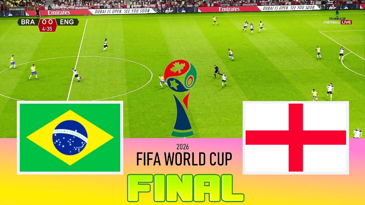 BRAZIL vs ENGLAND - Final FIFA World Cup | Full Match All Goals ...