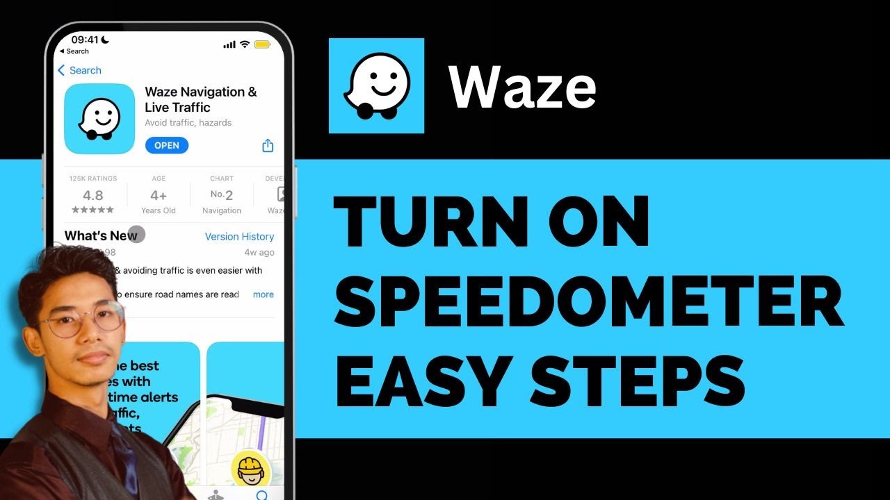 How To Turn On Speedometer On Waze ! - YouTube