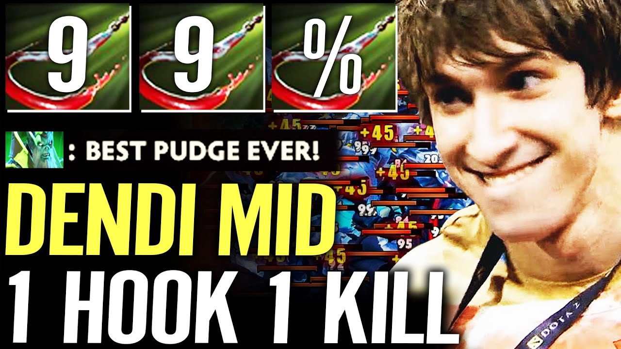 🔥 DENDI MID Pudge is LEGACY — 1 HOOK 1 KILL 99% RATE Blink 1st Item ...