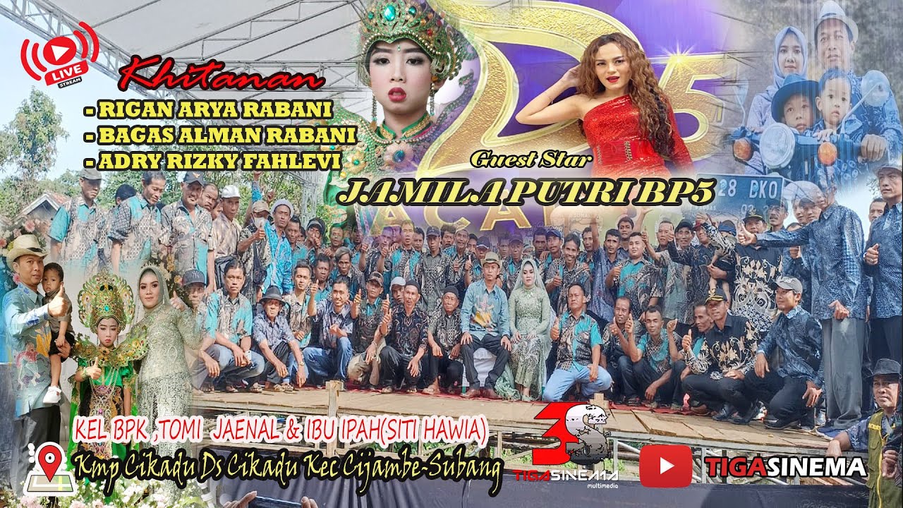 Live Syukuran Khitanan Rigan & Bagas Putra Keluarga Besar Bp. Tomi II ...