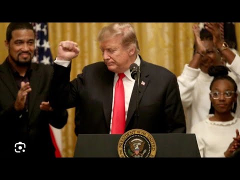 Donald Trump says Black Ppl Made him president & honors Black American ...