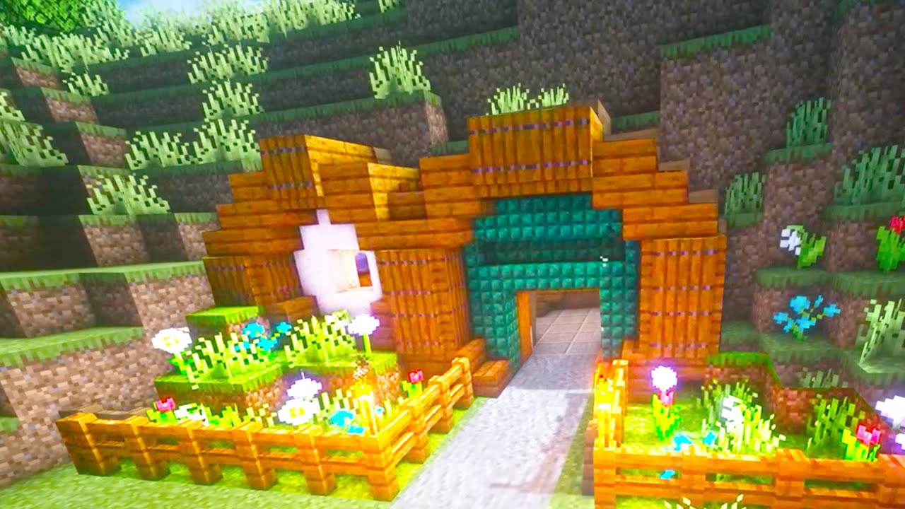 Minecraft Starter Base - Hobbit Hole: How to build Minecraft Hobbit ...