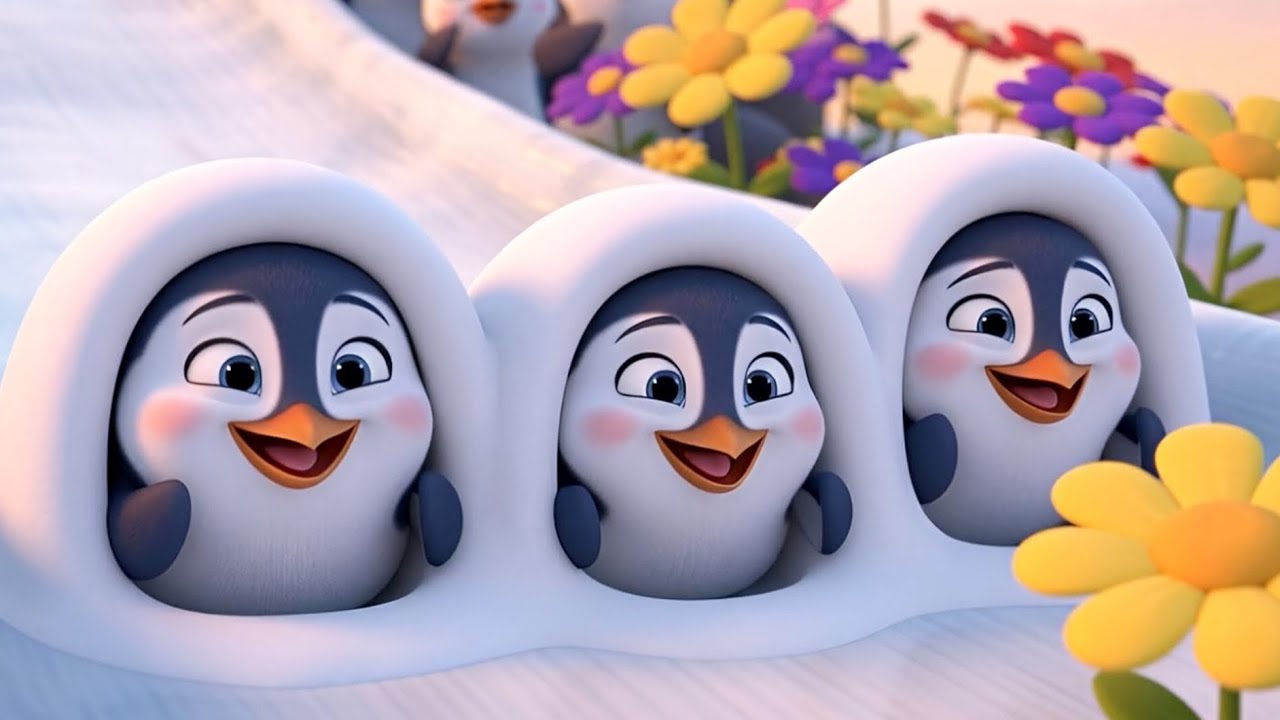 Penguins Hide and Seek Song 🐧🎵 | Fun Kids Rhyme 3D Animation - YouTube