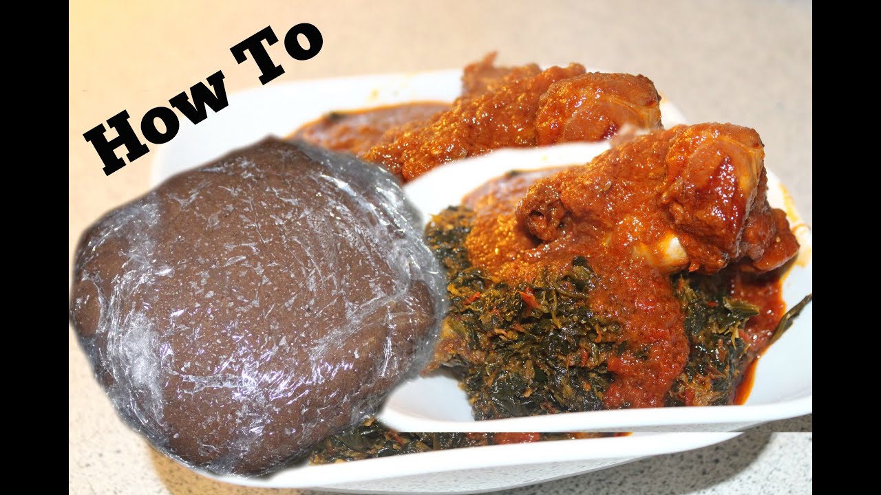 How To: Today's Nigerian Lunch: Amala, Efo Riro (Vegetable soup ...