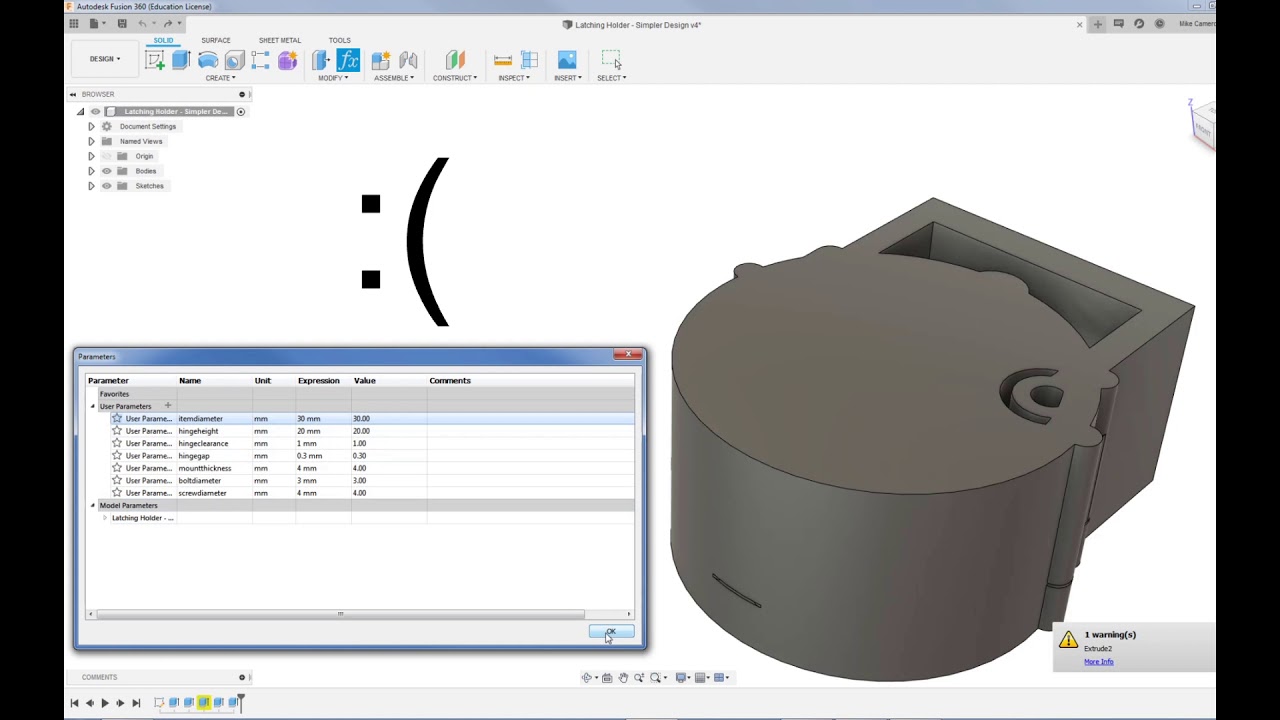 Model Breaks When Changing Parameters - YouTube