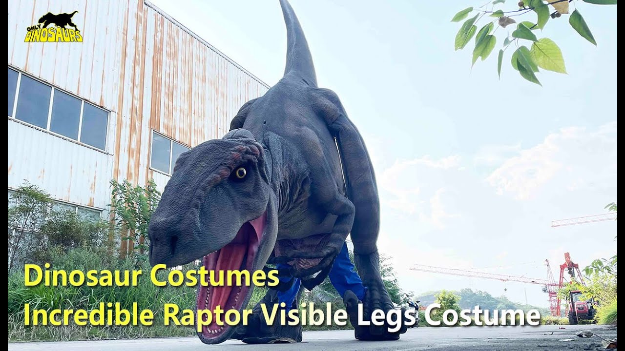 Incredible Raptor Visible Legs Costume | Costumes - YouTube