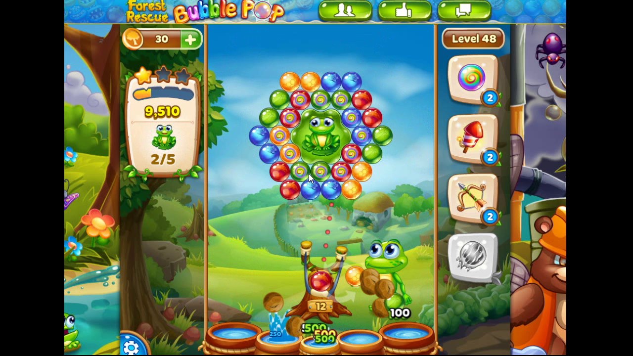 Forest Rescue bubble pop level 48 - YouTube