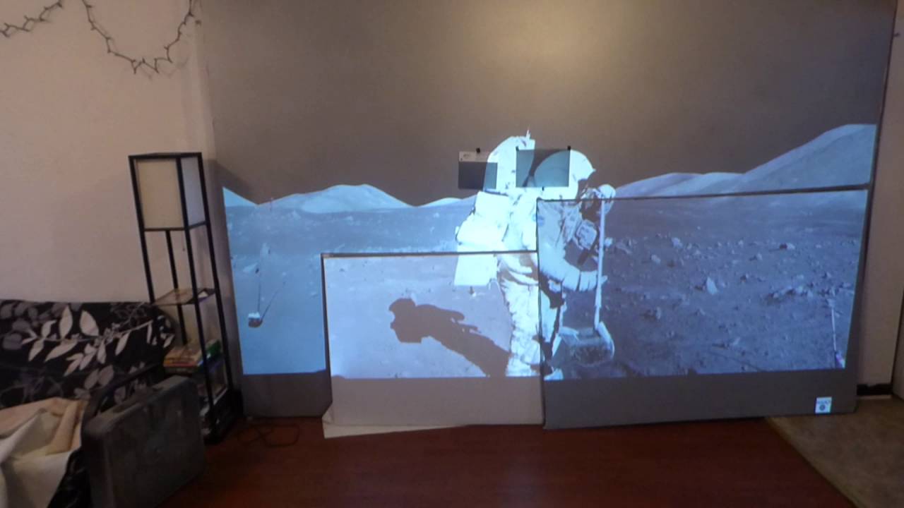 PERFECT CONTRAST LEVELS AND COLOR BALANCE PROJECTION SCREEN PAINT ON A ...