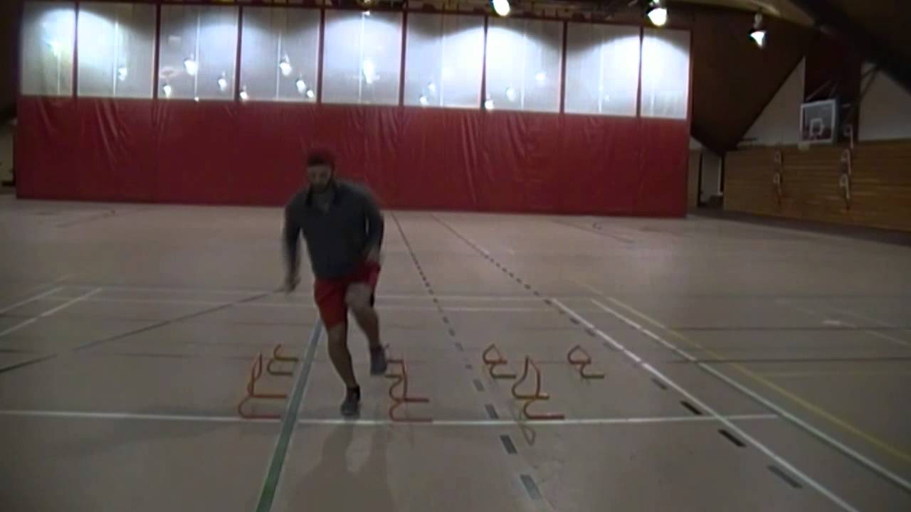 Lateral SL Hurdle Jump Double Hop - YouTube