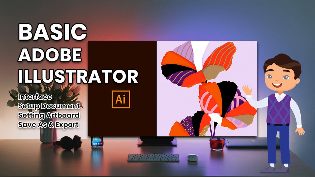 #1. Basic Adobe Illustrator dari nol untuk pemula | Penggunaan dasar ...
