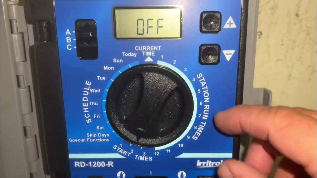 Cómo Programar el control Rain Dial Irritrol RD-1200-R - YouTube