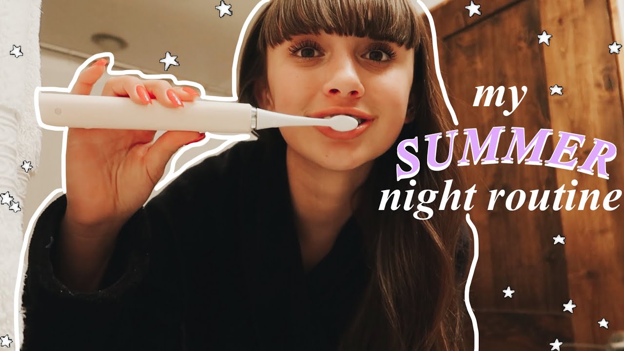my summer night routine - YouTube