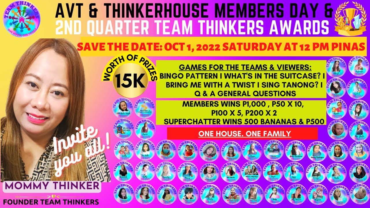 PART 2 AVT & THINKERHOUSE MEMBERS DAY & TEAM THINKERS DAY - YouTube