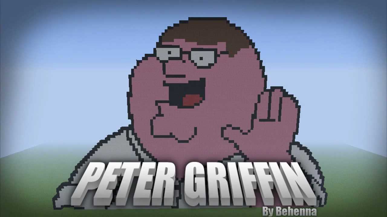 Minecraft Timelapse: Pixel Art - Peter Griffin - YouTube