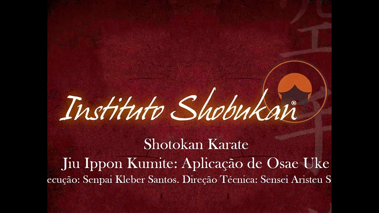Shotokan Karate-Aplicação de Osae Uke. Senpai Kleber Santos.Direção ...