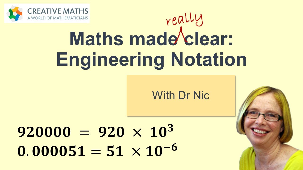 Engineering Notation Maths Made Really Clear With Dr Nic YouTube Engineering Notation Maths Made Really Clear With Dr Nic YouTube