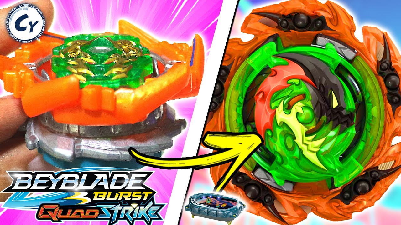NOVO VILÃO?! Protótipo RUIN PANDEMONIUM P8 Beyblade Burst Quad Strike ...