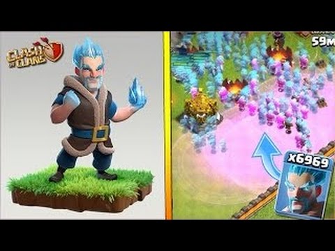 OMG!! ICE WIZARD in Clash Of Clans | INSANE ICE WIZARD + CLONE SPELL ...