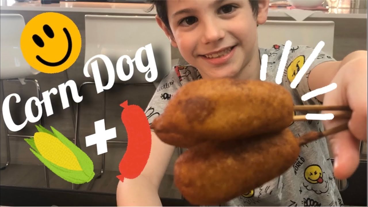 🌽🌭 CORN DOG 😋 - YouTube