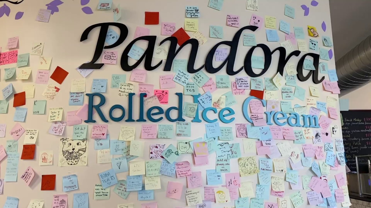 The art behind Pandora Rolled Ice Cream - YouTube
