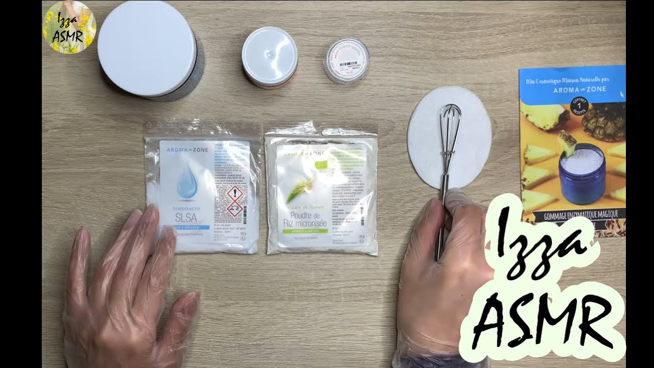 Face Scrub Preparation ASMR - AROMA ZONE visage magique maison - YouTube