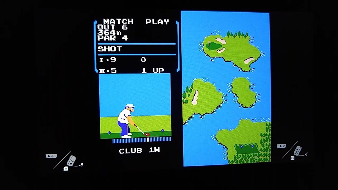 Explanation of the secret NES Golf game on the Nintendo Switch - YouTube