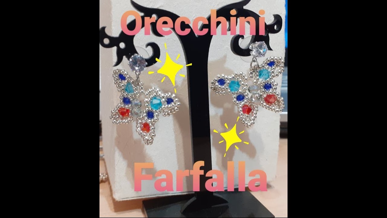 Orecchini Farfalla: Tutorial semplice 🦋 - YouTube