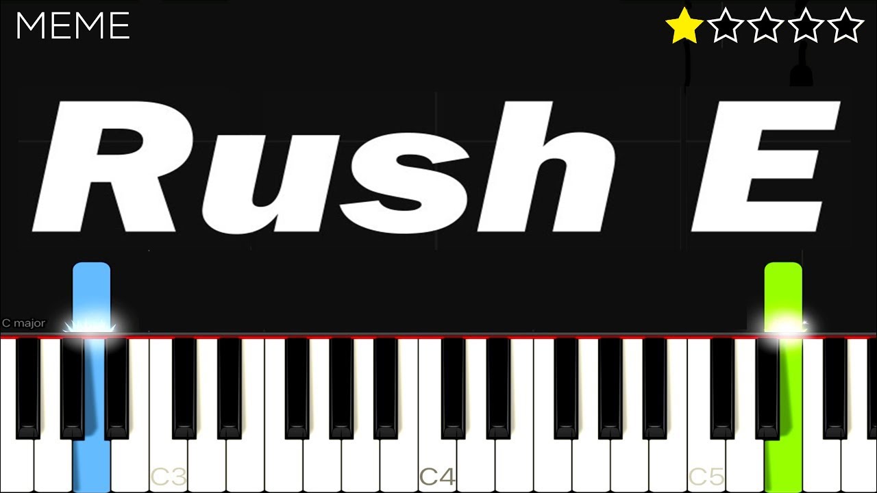 Rush E Easy Piano Tutorial Youtube 5808