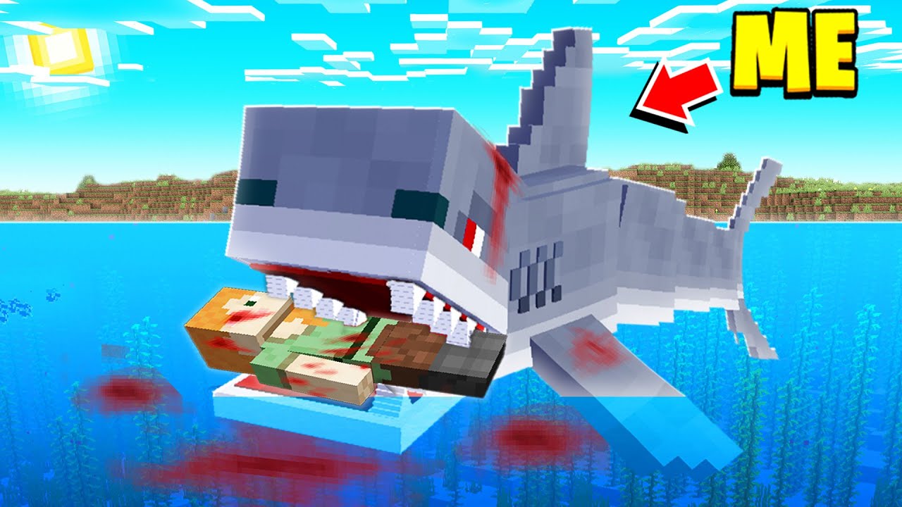 I Fooled My Friend as MEGALODON in Minecraft - YouTube