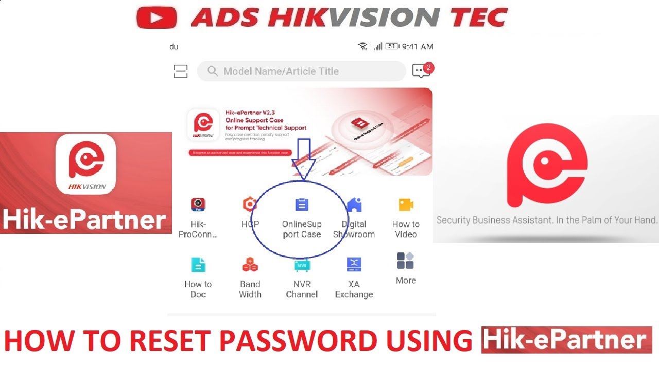 Hikvision device password reset using Hik-ePartner App - YouTube