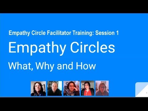 Empathy Circle Facilitator Training: 1.Empathy Circles: What, Why ...