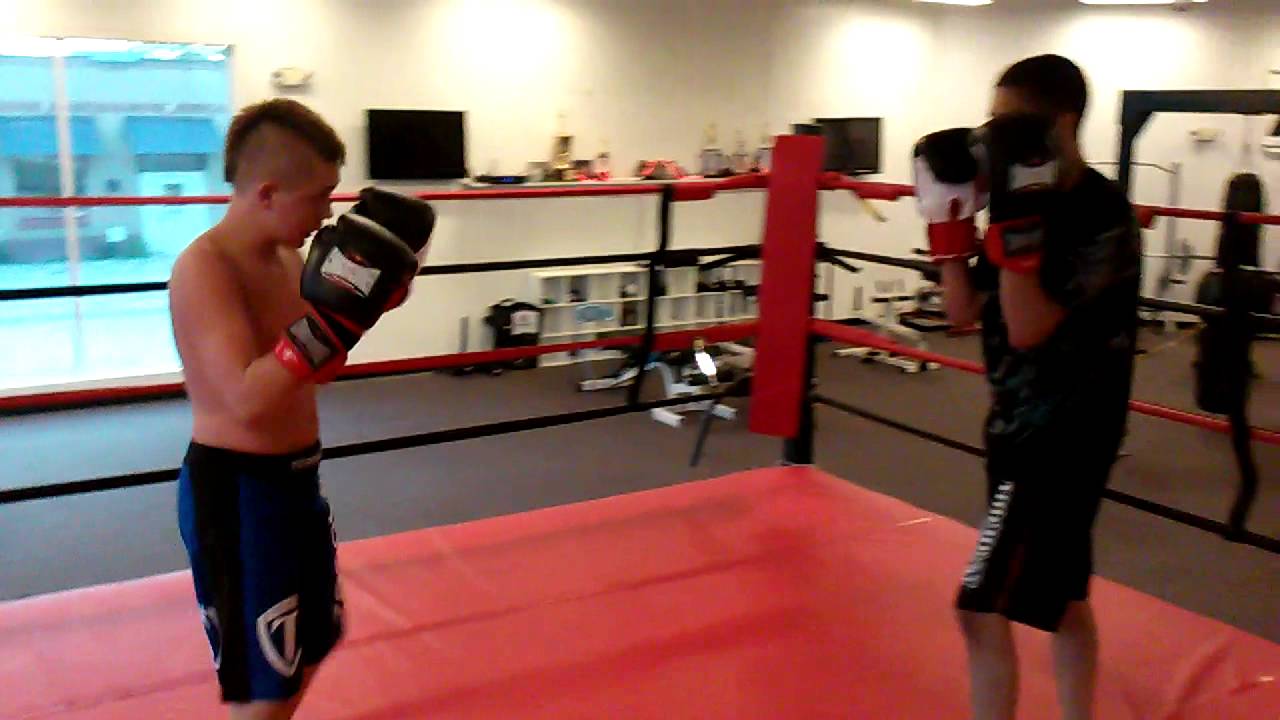 Jacob fighting at Fitness Fight Factory Boxing Ju Jitsu practice ...