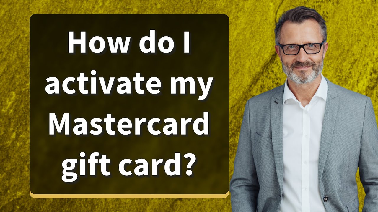 How do I activate my Mastercard gift card? - YouTube