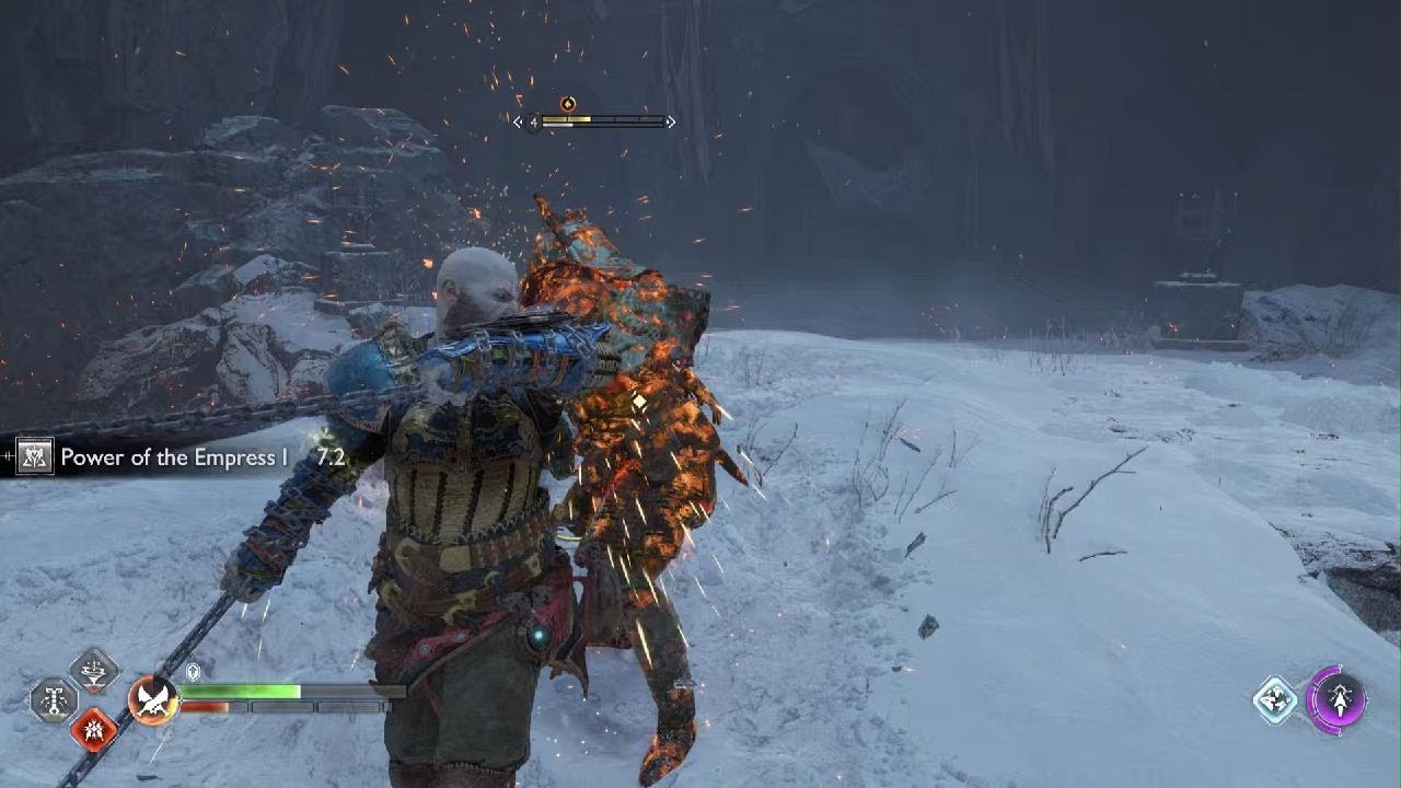 God of War Ragnarok - Frost Phantom Boss Fight (Give Me No Mercy) - YouTube