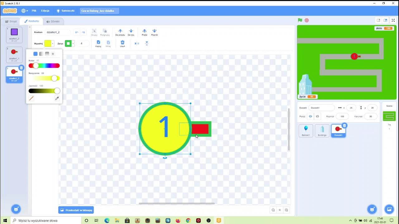 Scratch - gra w balony cz.2 - YouTube