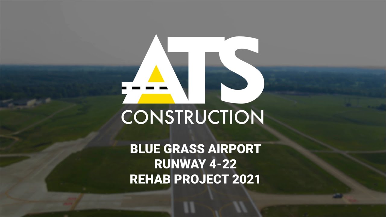 Blue Grass Airport Runway 4-22 Rehabilitation Project 2021 - YouTube