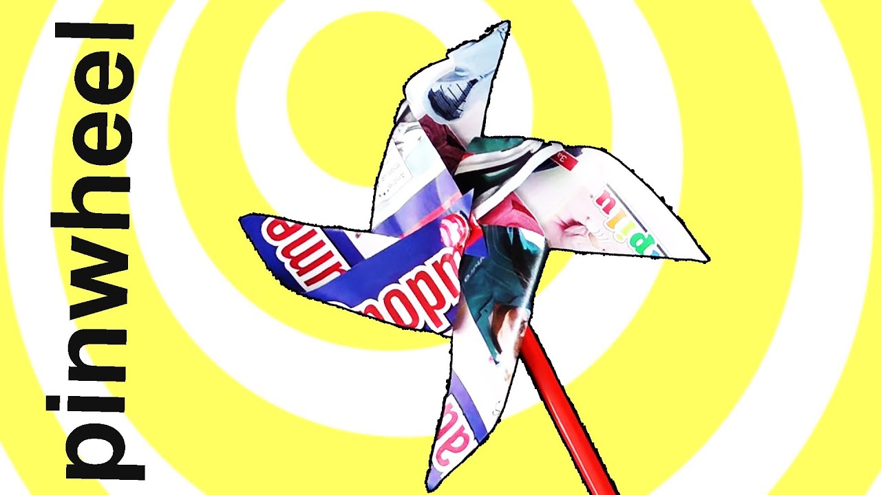 How to make a pinwheel (windmill) - tutorial - YouTube