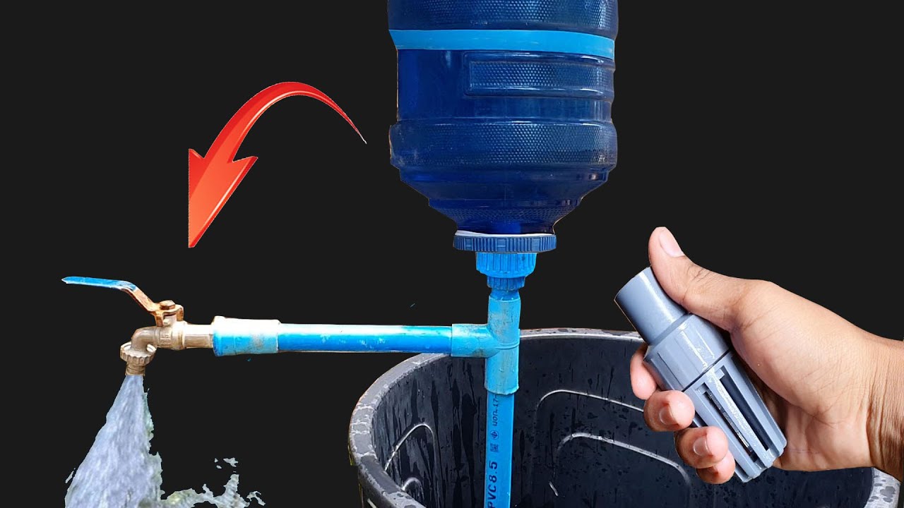 Just empty bottle! Improvised manual water pump no need electricity ...