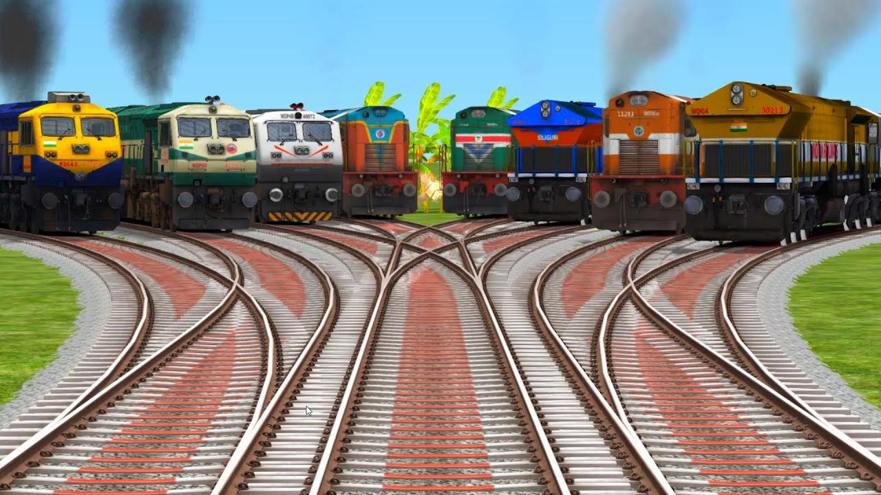 All Diesel Express Trains Run From Curves📥 Railroad Tracks | railroad ...