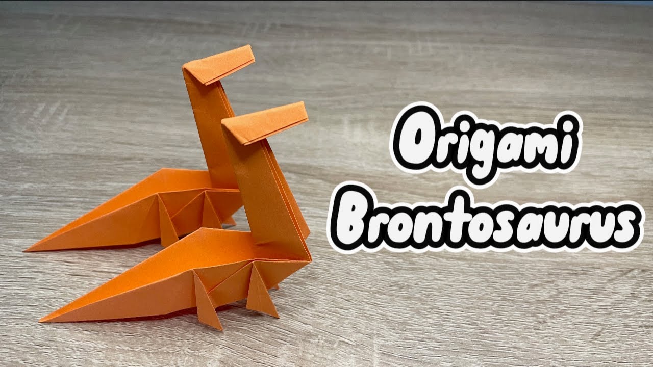 Easy Origami Brontosaurus | DIY Paper Dinosaur Brontosaurus Tutorial ...