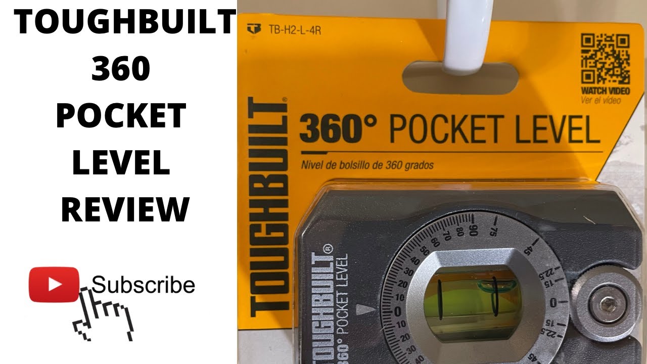 TOUGHBUILT 360 DEGREE POCKET LEVEL REVIEW - #TOUGHBUILT - YouTube