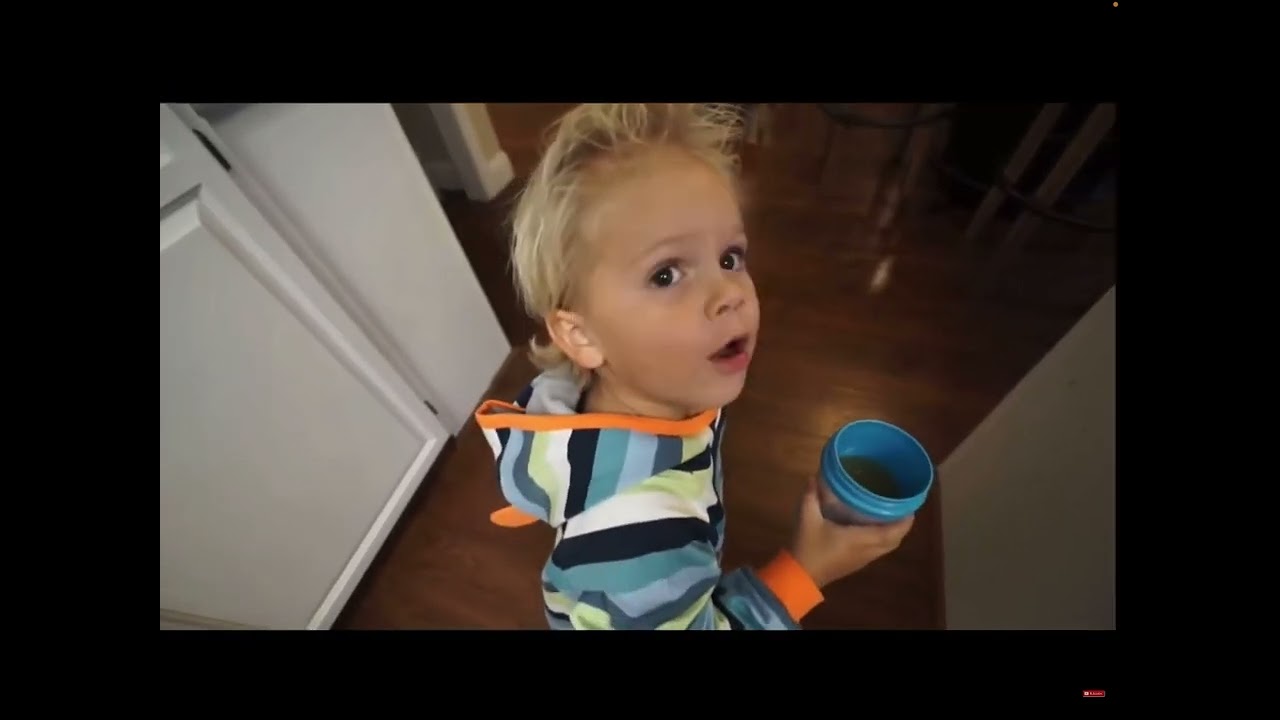 Kid Spills Pog Juice - YouTube