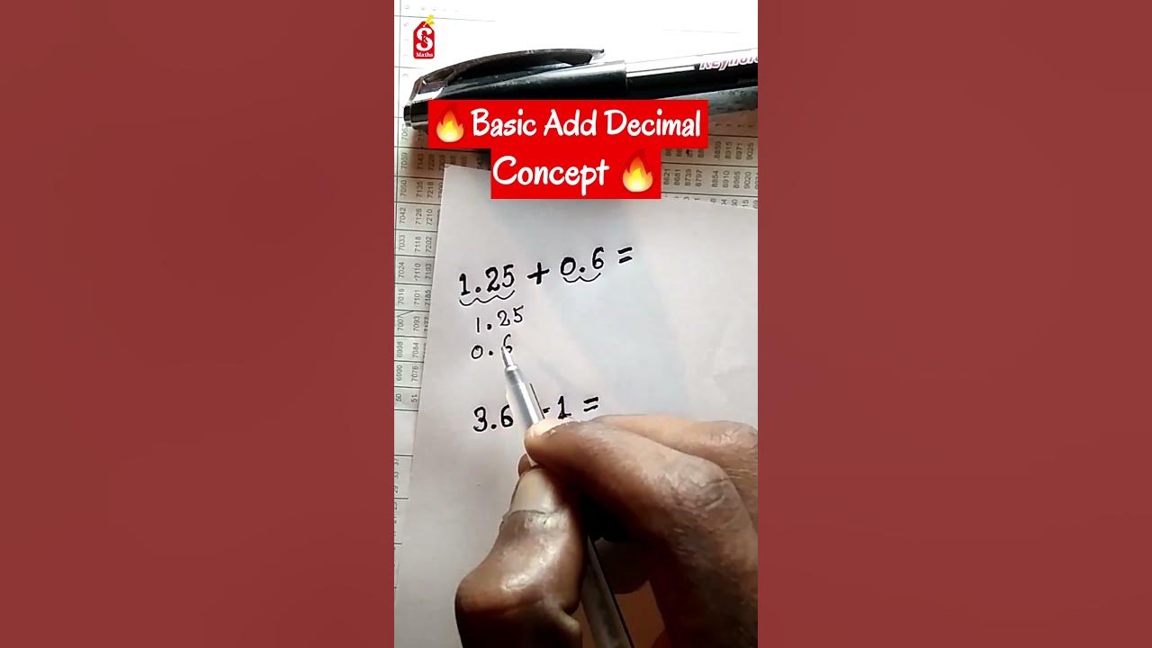How to add decimal numbers | maths tricks | trick 4 you - YouTube