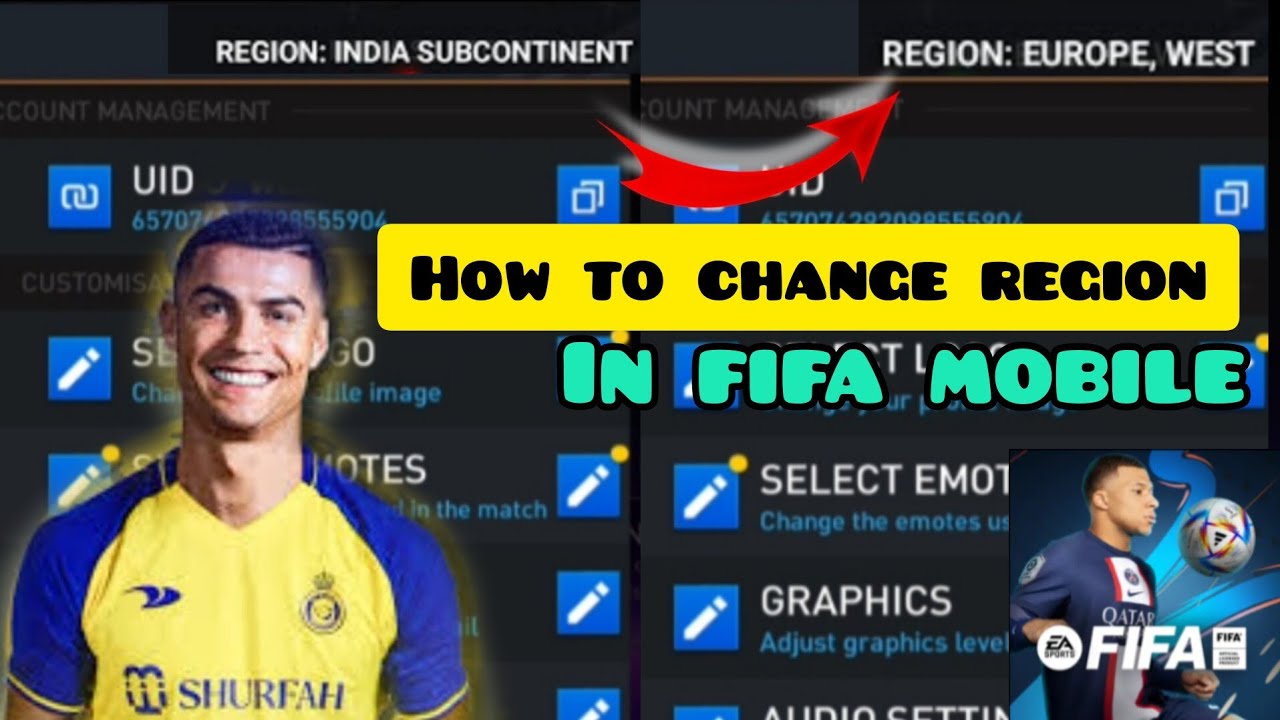 How to change region in fifa mobile || Fifa mobile 23 - YouTube