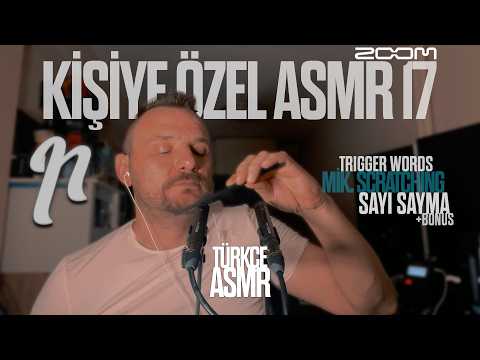 TÜRKÇE ASMR | KİŞİYE ÖZEL 17 @EmirBey3564 ZOOM | TRIGGER WORDS - MİK. SCRATCHING #türkçeasmr