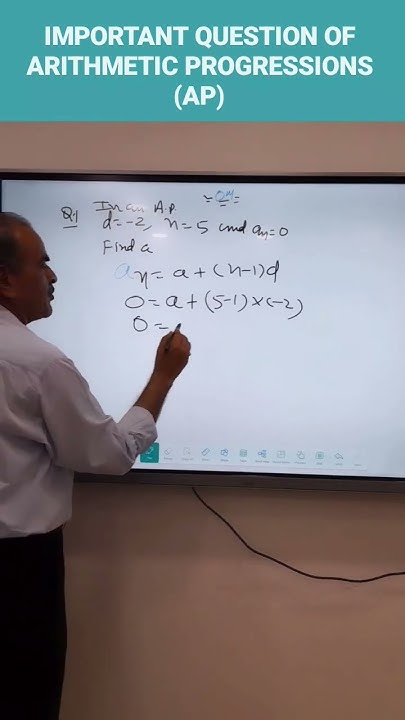 IMPORTANT QUESTION OF ARITHMETIC PROGRESSIONS (AP) #maths #teacher #subscribe #like #guruji # ...